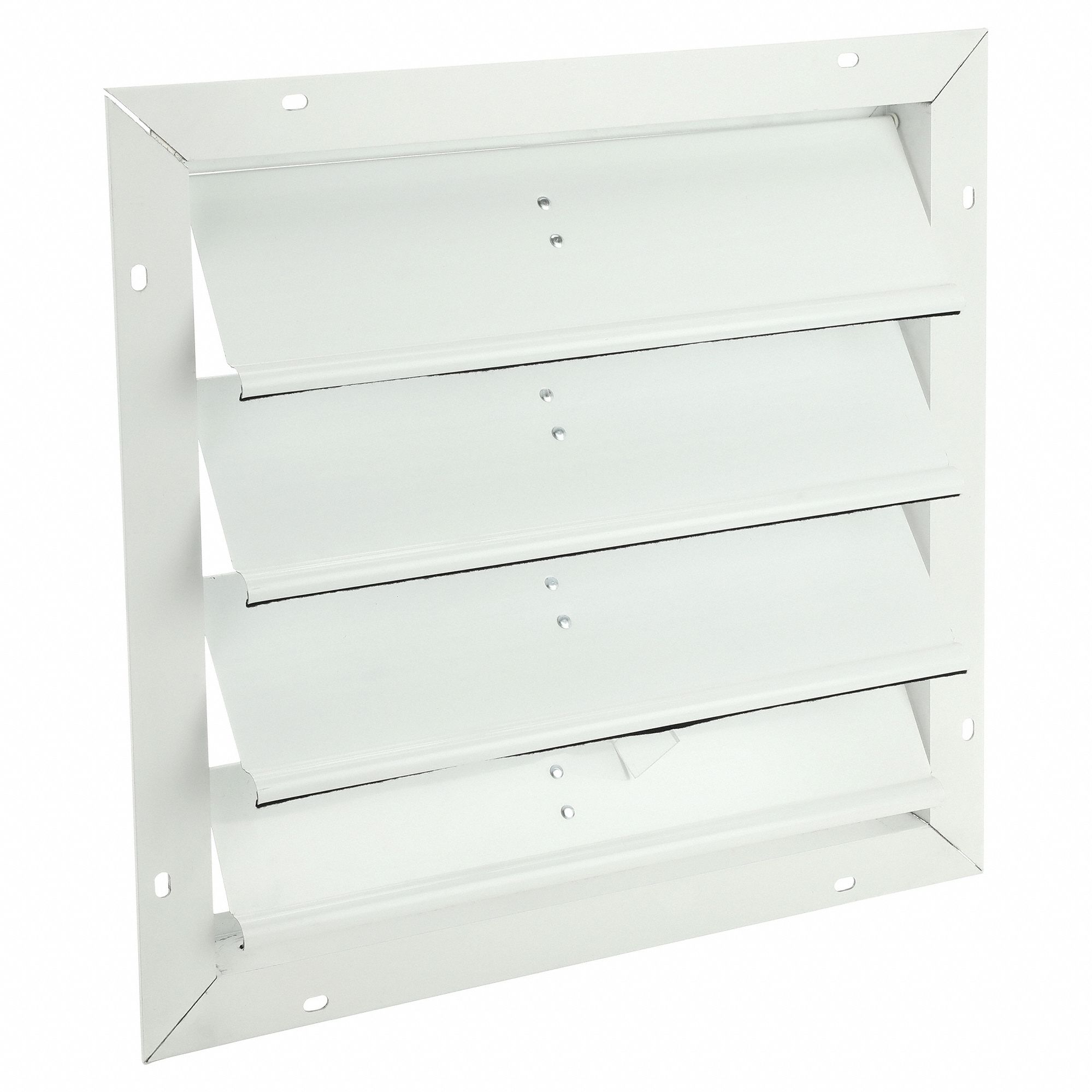 For 16 in Fan, Single Panel, 19"H-W 6"L Aluminum Gable Shutter Damper ...