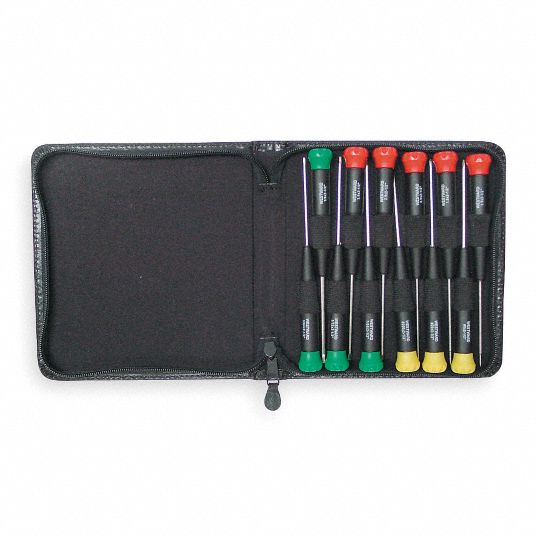 WESTWARD Precision Screwdriver Set, SS, Sl/Ph, 12pcs - 4YP43|4YP43 ...