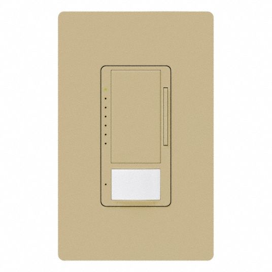 LUTRON Wall Switch Box, 900 sq ft Passive Infrared, Ivory - 4YPF1|MS ...