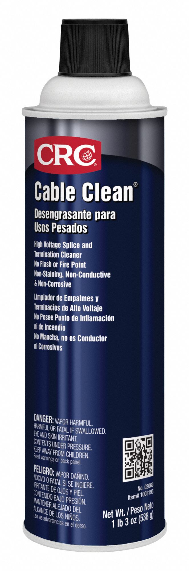 CRC, Aerosol Spray Can, 19 oz, Splice Cleaner - 4YPJ4|02069 - Grainger