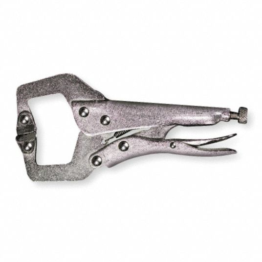 6 in Locking Clamp Set, 1 1/2 in Max. Opening, 1 1/4 in Throat Depth ...