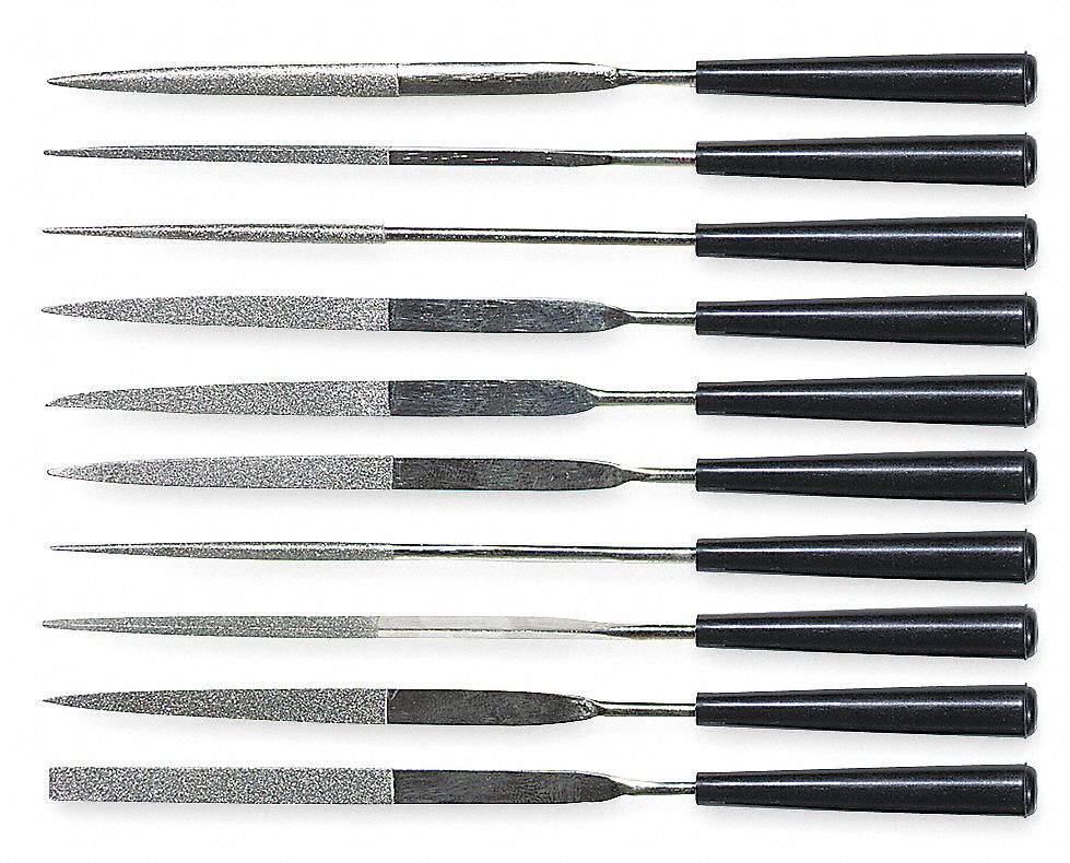 WESTWARD Diamond Coated File Set - 4YR46|4YR46 - Grainger