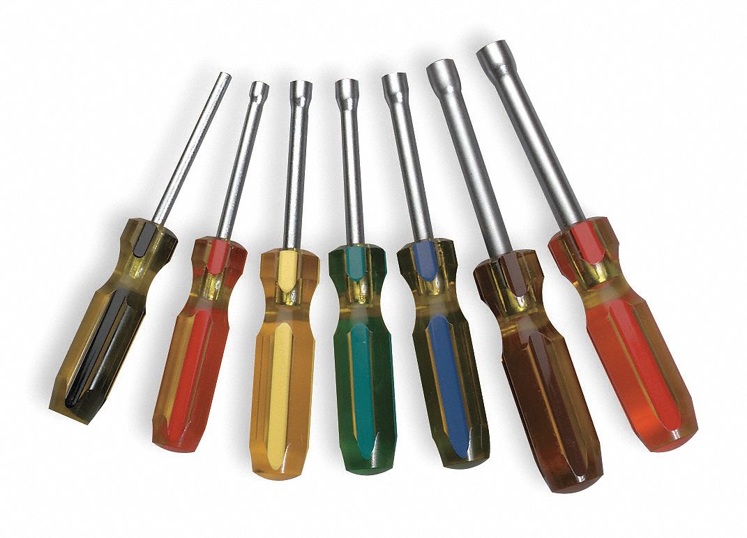 Nut Driver Set, Number of Pieces 7 - Grainger