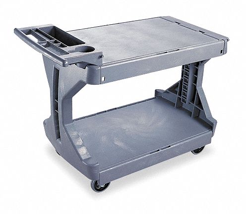 Dual Utility Cart, 400 lb Load Capacity - Grainger