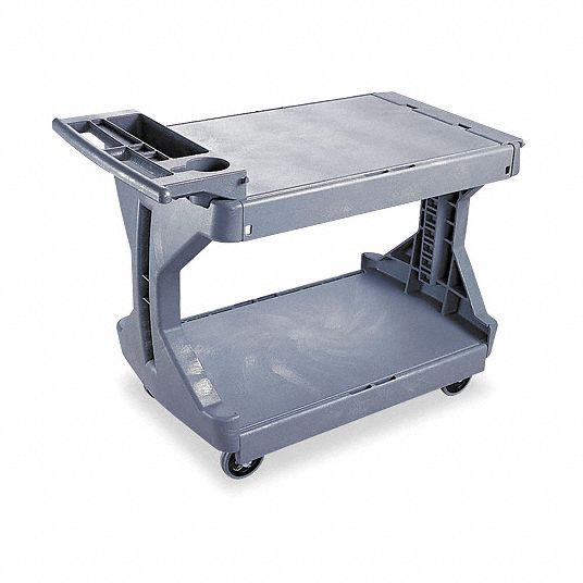 Dual Utility Cart, 400 lb Load Capacity - Grainger