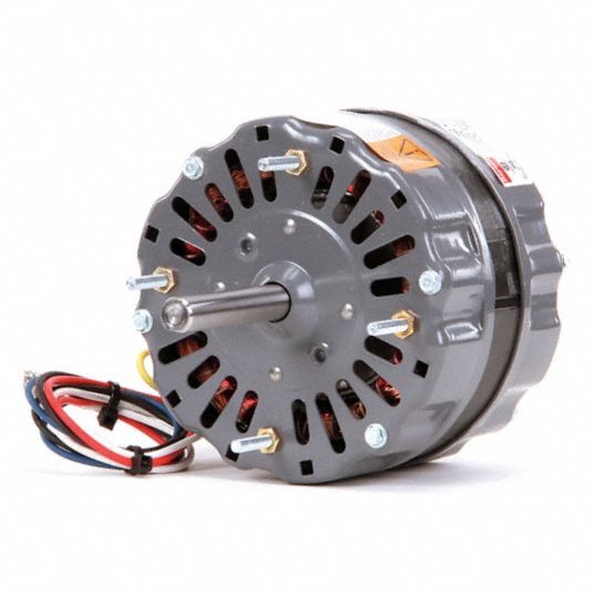 DAYTON Direct Drive Blower Motor: 3 Speed, Open Air-Over, Stud Mount, 1 ...