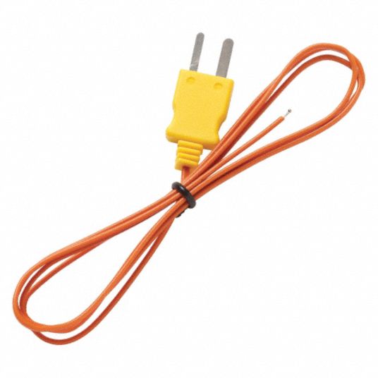 FLUKE Type-J Thermocouple Bead Probe: Thermocouple, Type J, Mini Plug ...