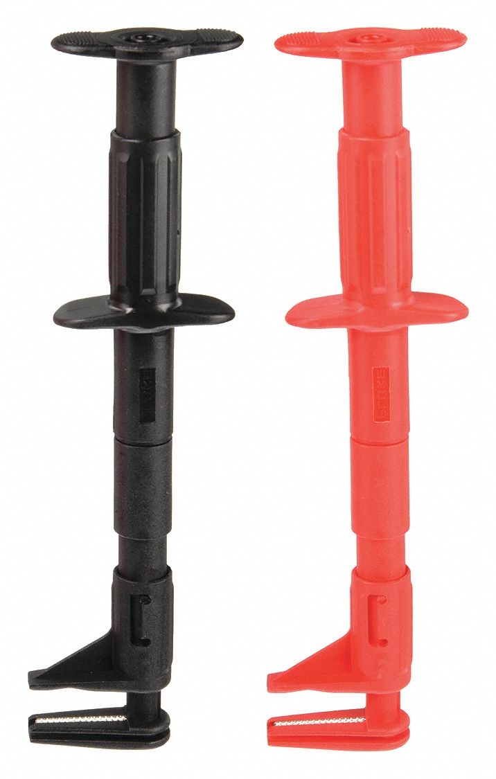 FLUKE, CAT III 600V, Nickel Plated Brass, Test Clip - 4YV66|Fluke-AC87 ...