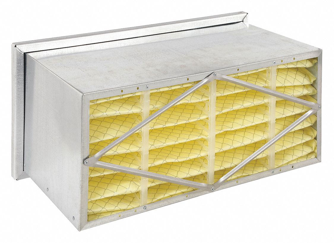 12x24x12 Nominal Filter Size, Synthetic, Rigid Cell Air Filter - 5M342 ...