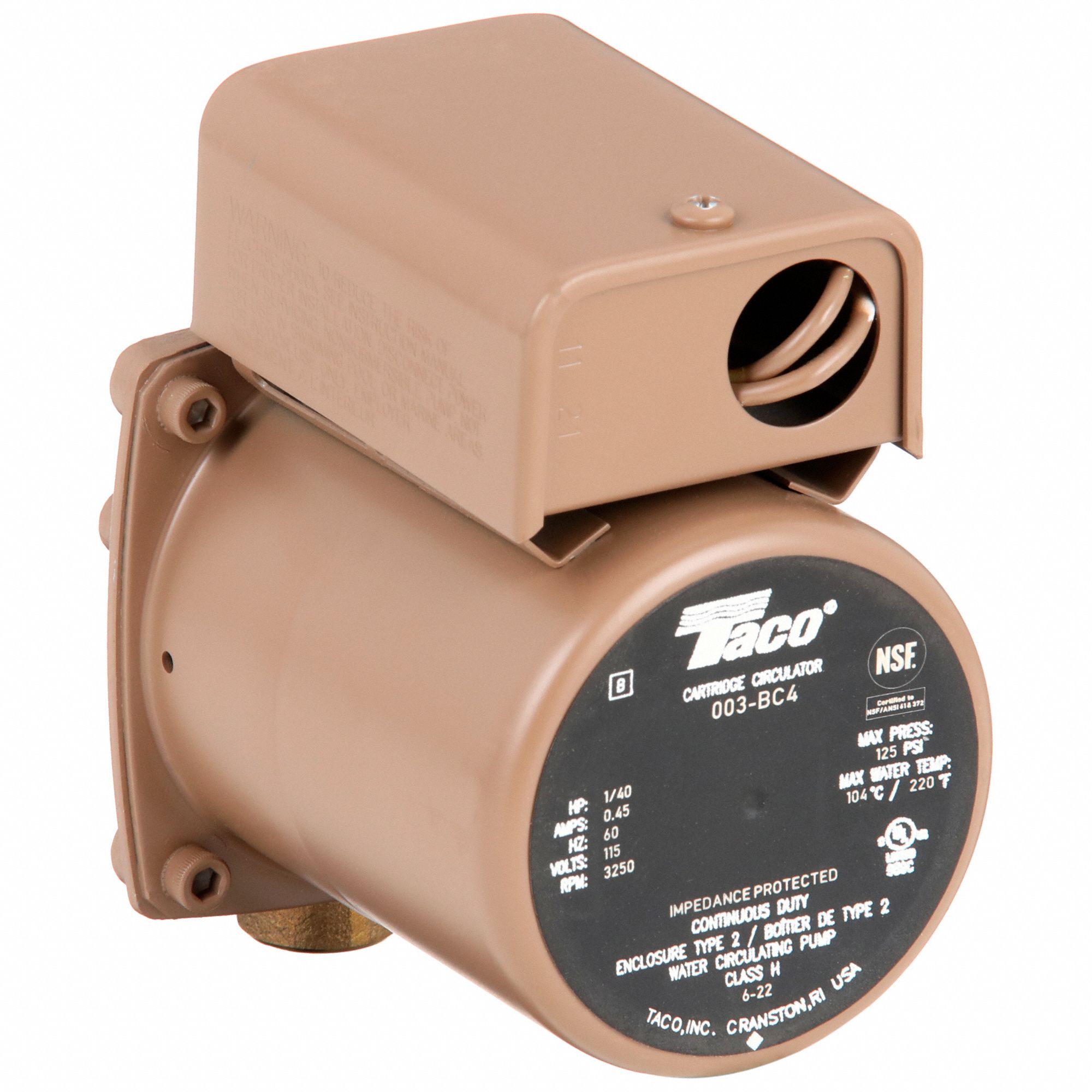 1/40 hp HP, 115V AC, Circulating Pump - 4YVF4|003-BC4 - Grainger