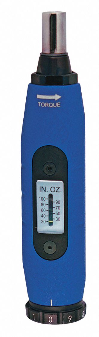 CDI, 1/4 in Tip Size, 20 in-oz Min Torque, Torque Screwdriver - 4YVT4 ...