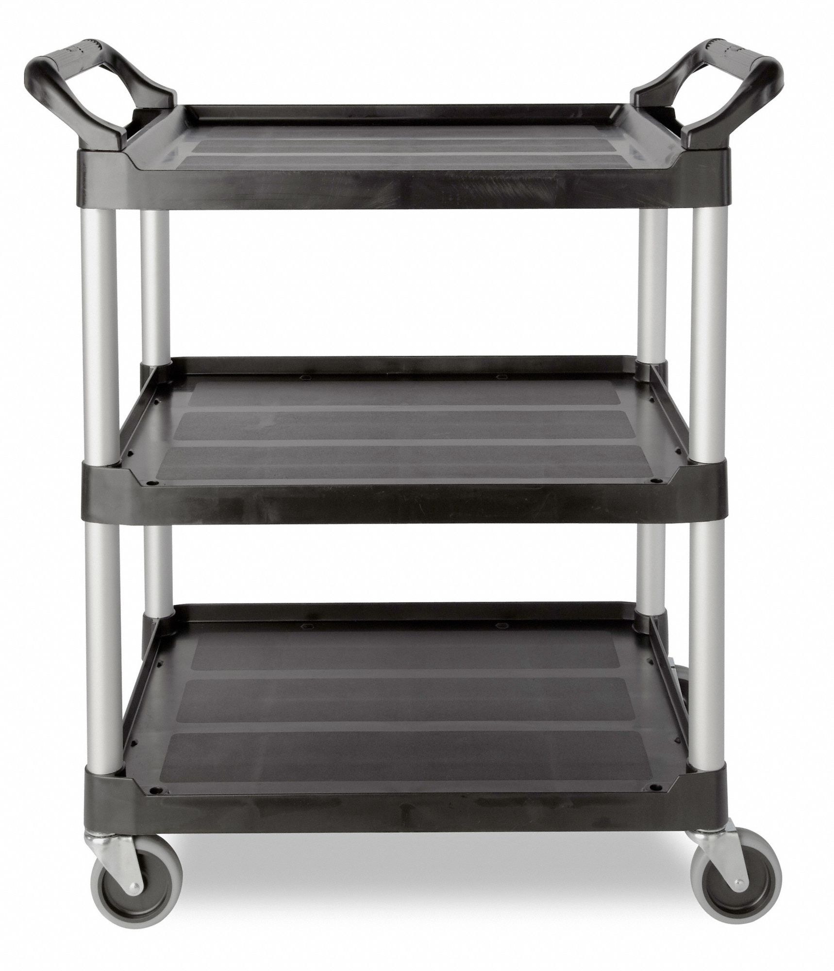 RUBBERMAID COMMERCIAL PRODUCTS Dual-Handle Utility Cart with Lipped ...