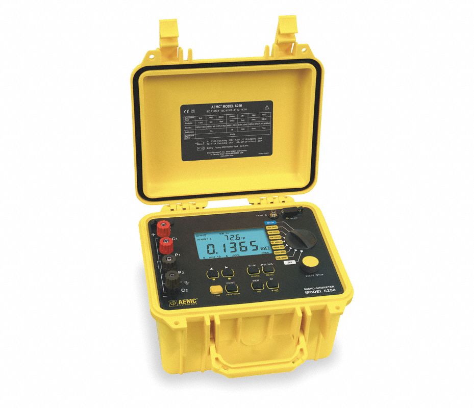 AEMC Micro Ohmímetro,50000 - 4YY53 | 6250 - Grainger México