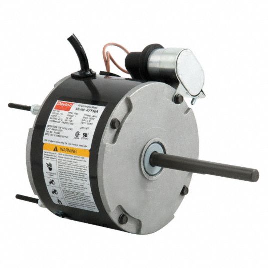 DAYTON Direct Drive Blower Motor: 1 Speed, Totally Enclosed Air-Over ...