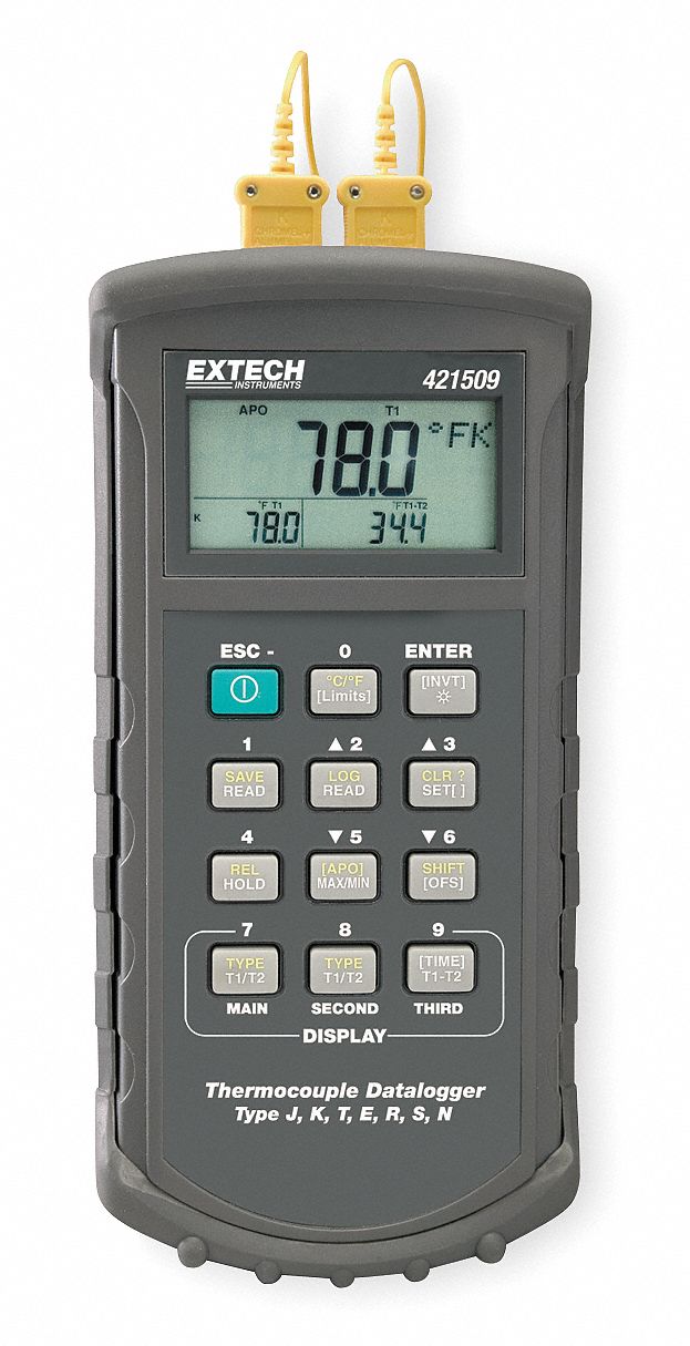 EXTECH Thermocouple Thermometer - 4YY87|421509 - Grainger