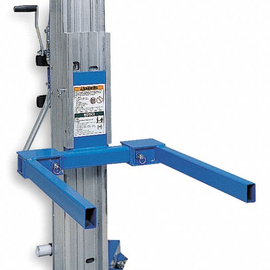 GENIE, 27 1/2 in x 30 in x 15 in, Steel, Adjustable Tubular Fork ...