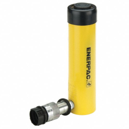 ENERPAC, Single Acting, 10 ton Nominal Capacity, Hydraulic Ram - 4Z486 ...