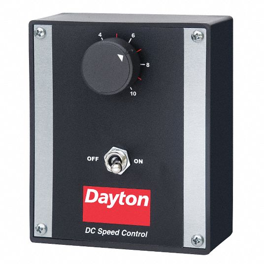 DAYTON DC Speed Control: SCR, Enclosed, NEMA 1, 2 A Max Current, 0 to ...
