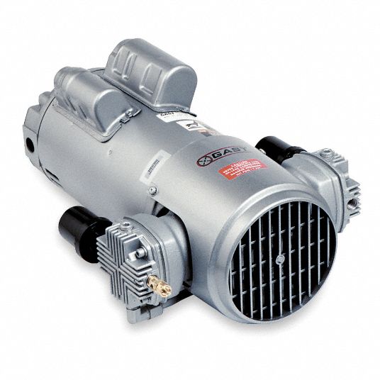 GAST, 1 hp, 1 Phase, Piston Air Compressor - 4Z706|6HCA-12-M616NEX ...