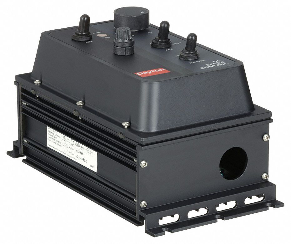 DAYTON DC Speed Control: SCR, Enclosed, NEMA 4X, 10 A Max Current, 0 to ...