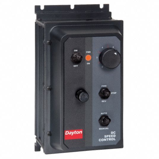 DAYTON DC Speed Control: SCR, Enclosed, NEMA 4, 10 A Max Current, 0 to ...