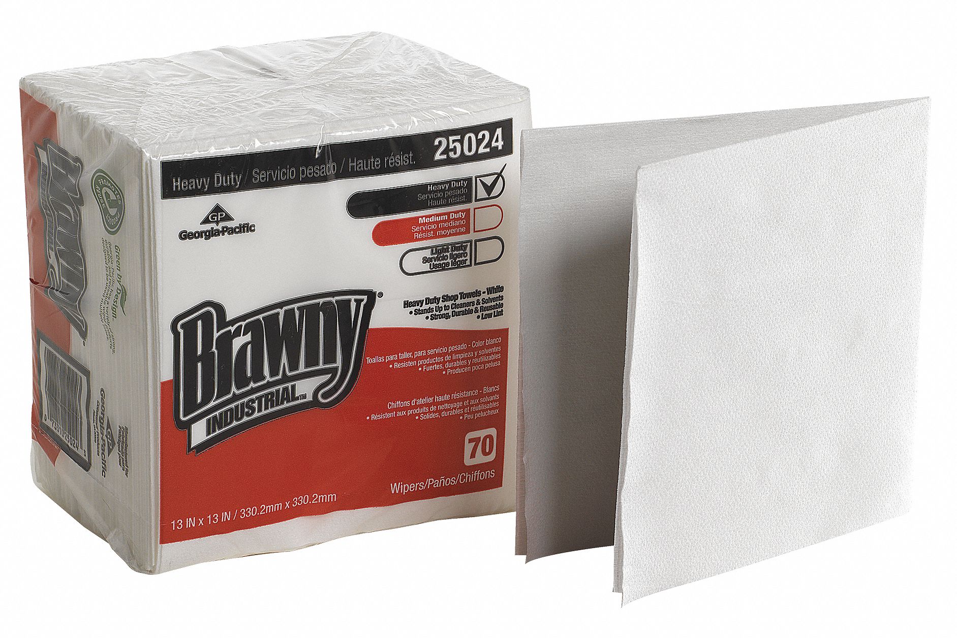 GEORGIA-PACIFIC, 1/4 Fold, Heavy Absorbency, Dry Wipe - 4ZA80|25024 ...