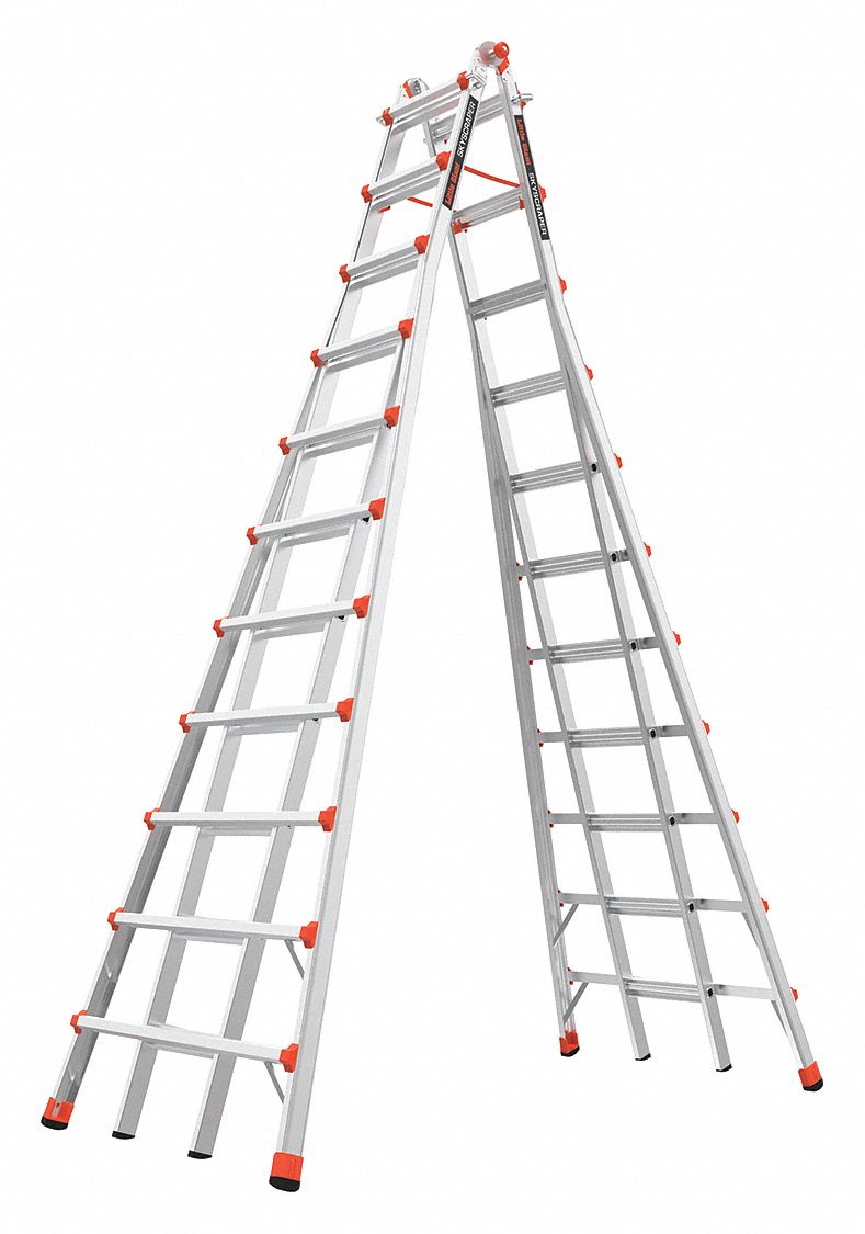 LITTLE GIANT, 2 Configurations, Aluminum, Combination Ladder - 4ZA99 ...