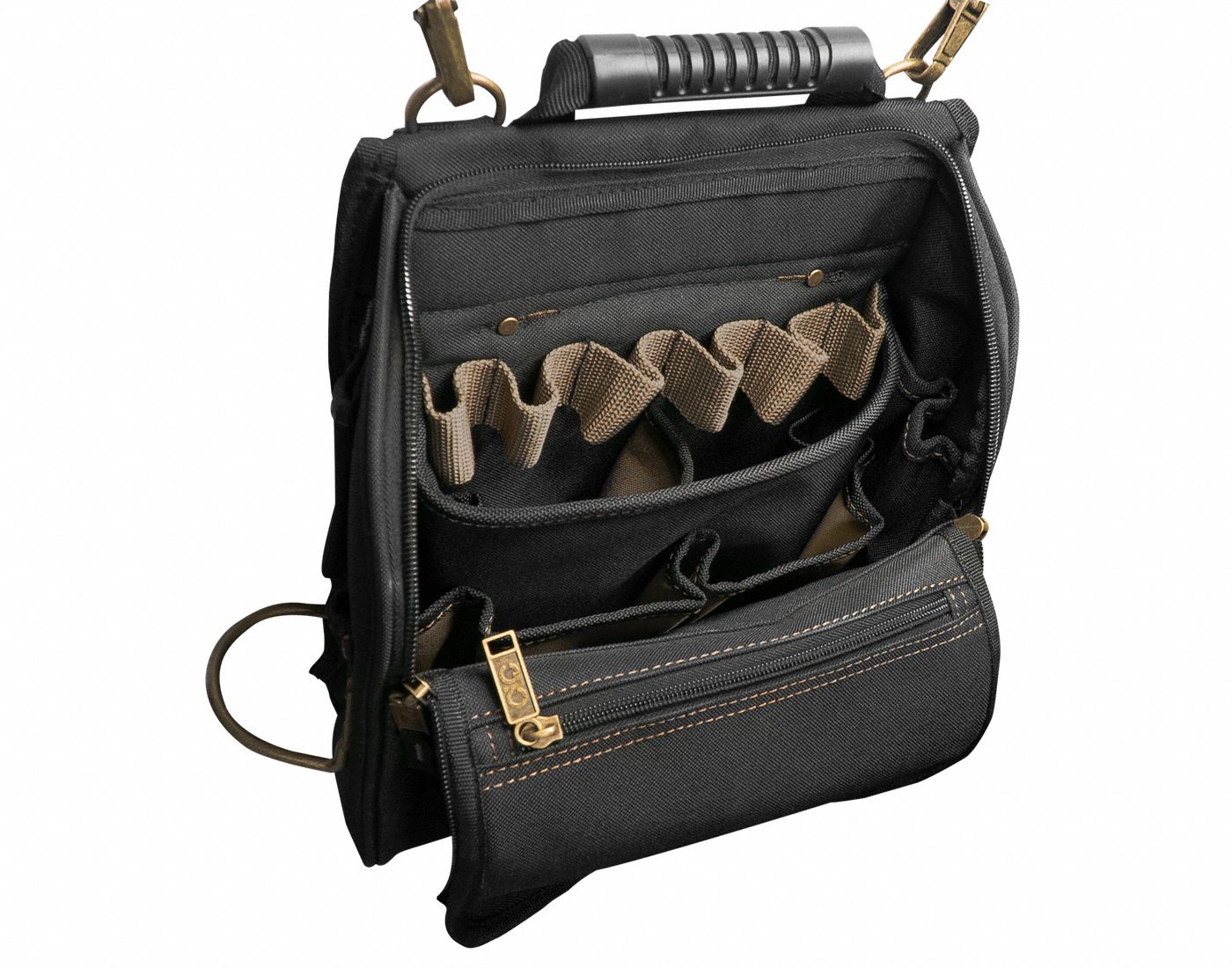 CLC Polyester, Electrician, Tool Bag, Number of Pockets 21, 9 1/2 in ...