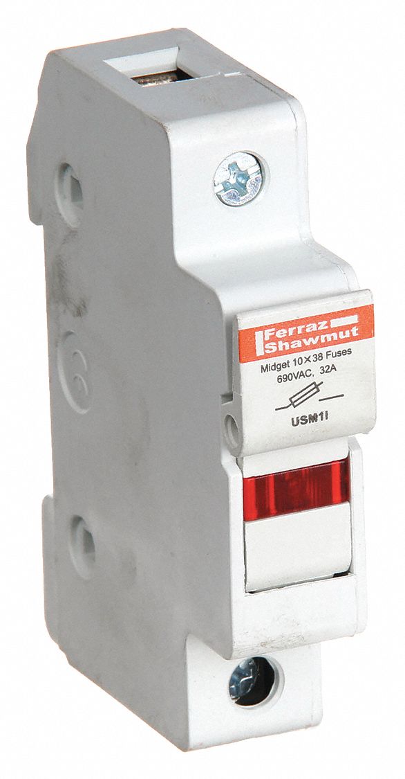 MERSEN, Finger-Safe, 1 Pole, Fuse Block - 4ZCR9|USM1I - Grainger
