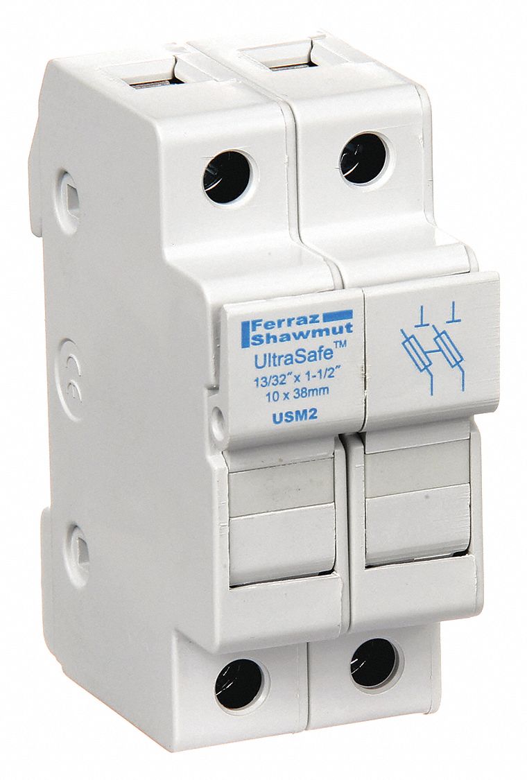 MERSEN, Finger-Safe, 2 Pole, Fuse Block - 4ZCT2|USM2 - Grainger