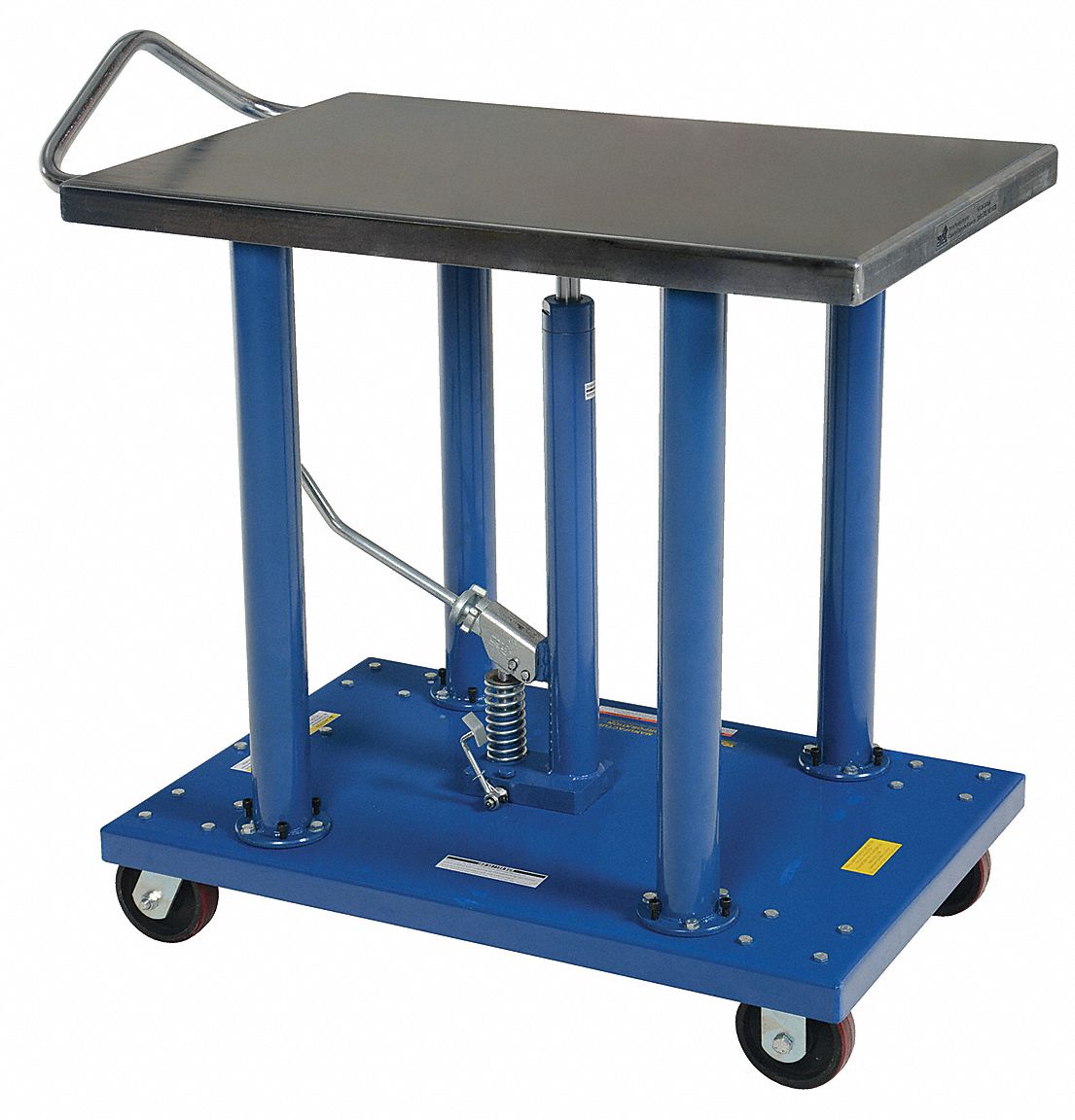2,000 lb Load Capacity, 36 in x 24 in Platform, Manual Mobile Post-Lift ...