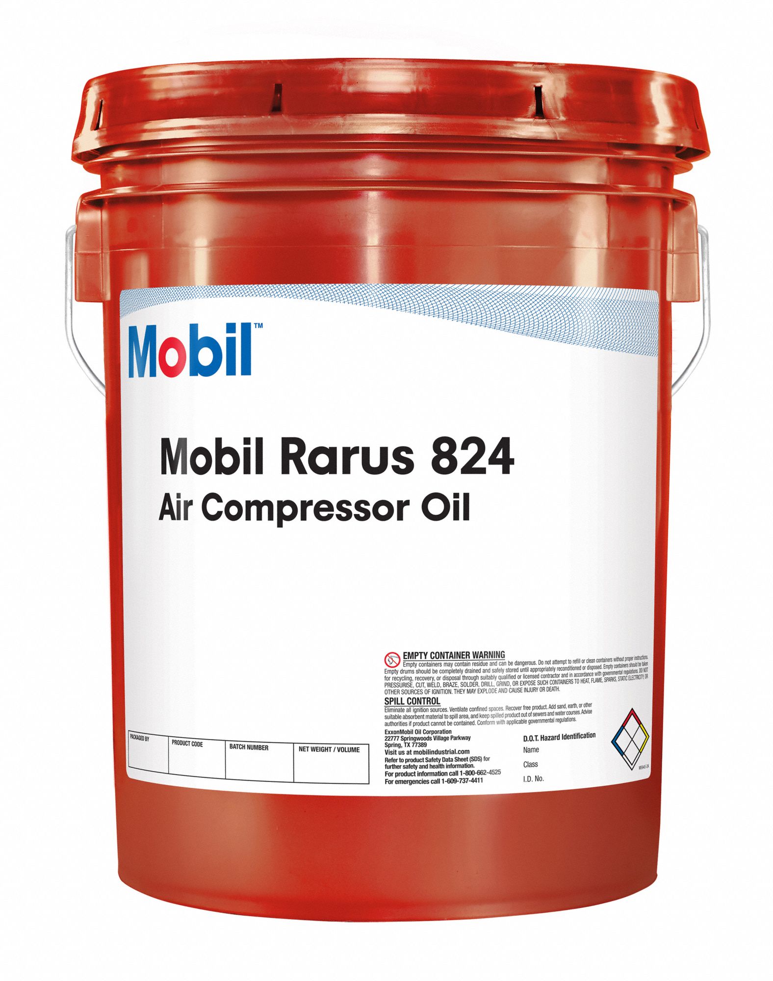 MOBIL, 5 gal, Pail, Compressor Oil - 4ZF39|100537 - Grainger