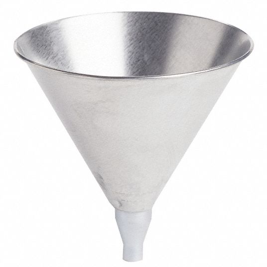 Steel, 32 fl oz Fluid Capacity, Offset Funnel - 4ZH66|75-001 - Grainger