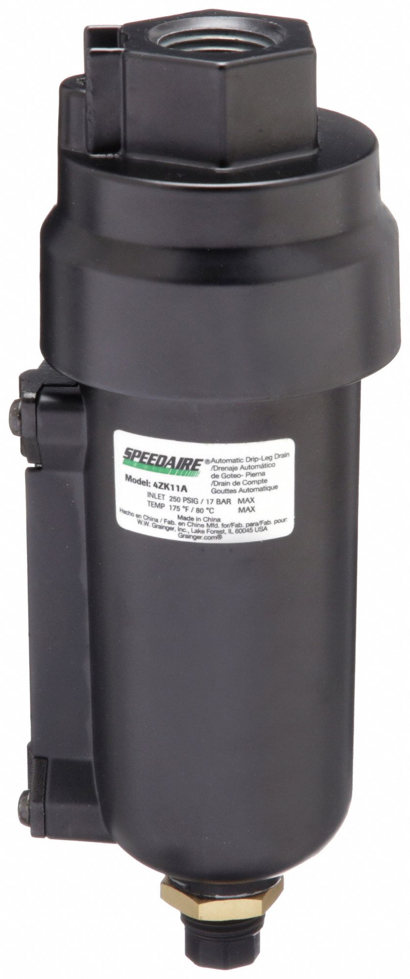 SPEEDAIRE Drain: Aluminum, Heavy Duty, 4ZK11 - 4ZK11|4ZK11 - Grainger