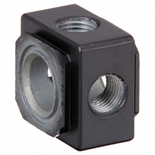 SPEEDAIRE, 1/4 in NPT, Zinc, Porting Block - 4ZK28|4ZK28 - Grainger