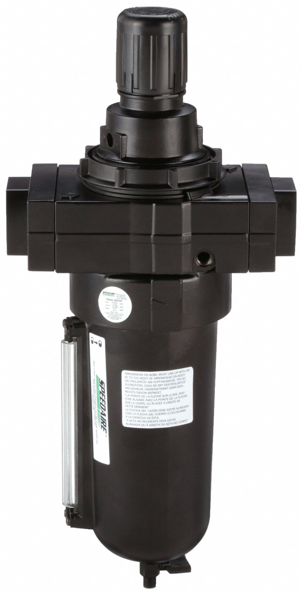 SPEEDAIRE Filtro/Regulador 1" NPT Rango de 5 psi a 125 psi - Reguladores de Filtro - 4ZK79 ...