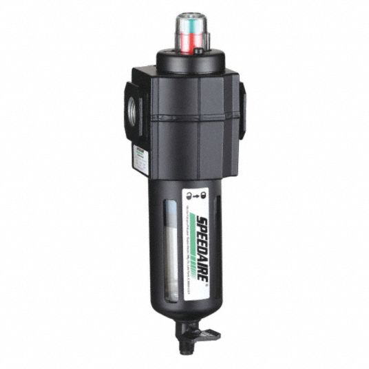 SPEEDAIRE Pneumatic Oil Filter: Coalescing, 1/4 in NPT, 0.01 micron, 20 ...