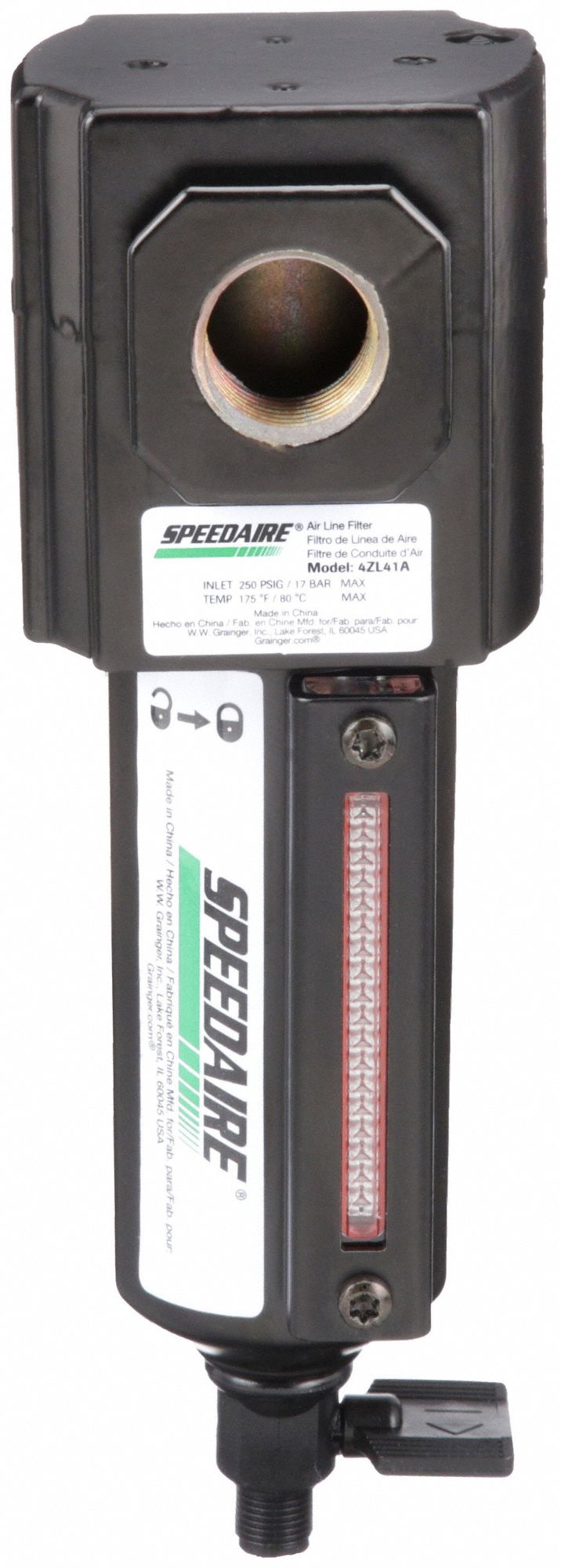 SPEEDAIRE, Particulate, 1/2 in NPT, Compressed Air Filter - 4ZL41|4ZL41 ...