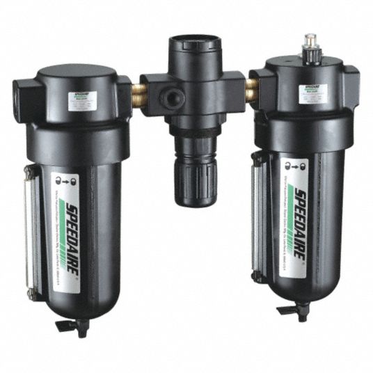 SPEEDAIRE Filter/Regulator/Lubricator: 1 in NPT, 275 cfm, 250 psi Max ...
