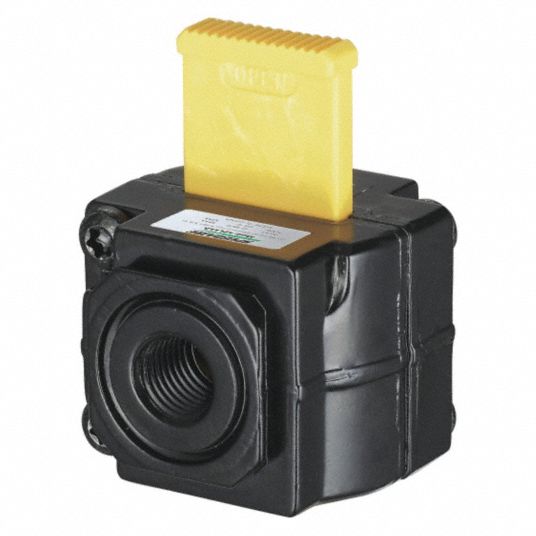 SPEEDAIRE, 3/8 in NPT, 3/8 in NPT Outlet Size, Air Line Lockout Valve ...