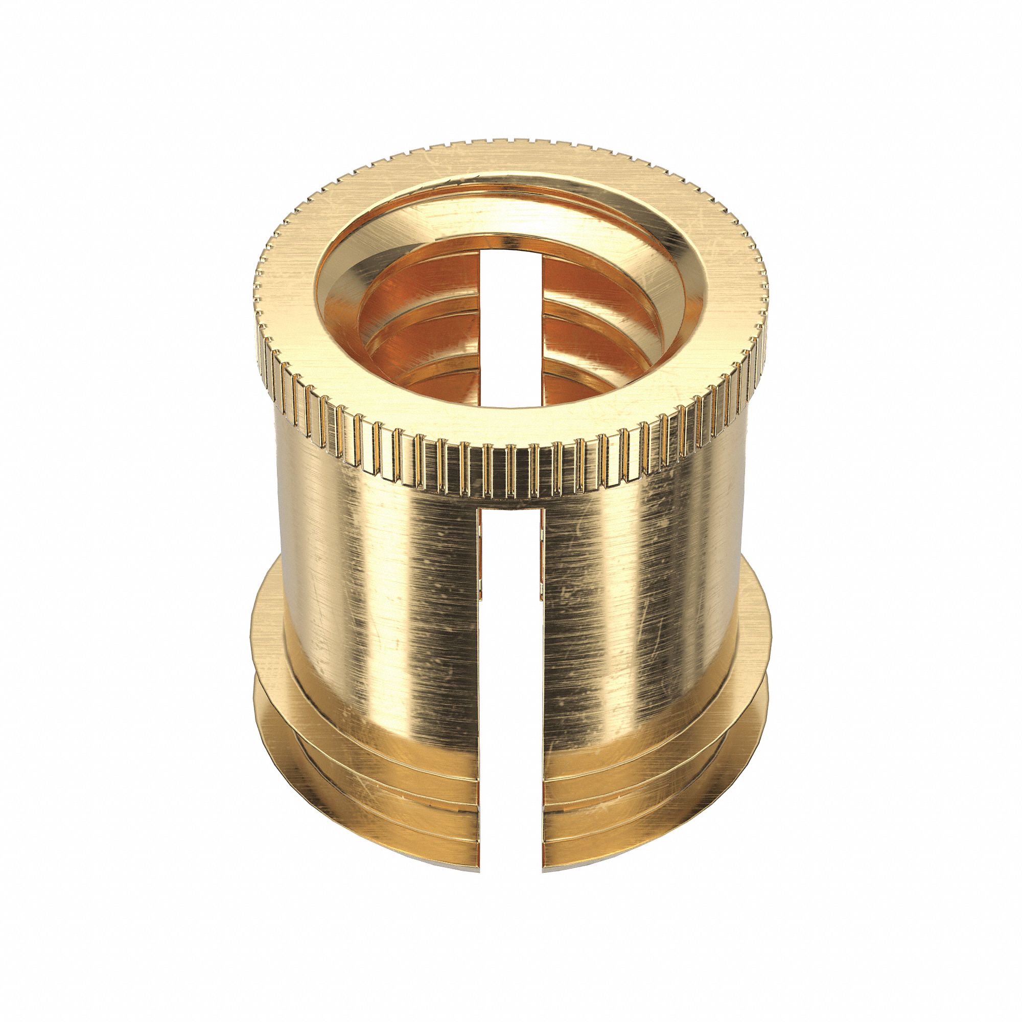 1/4"-20 Thread Size, 3/8 in Overall Lg, Finsert - 4ZU50|270-4-BR-PK50 ...