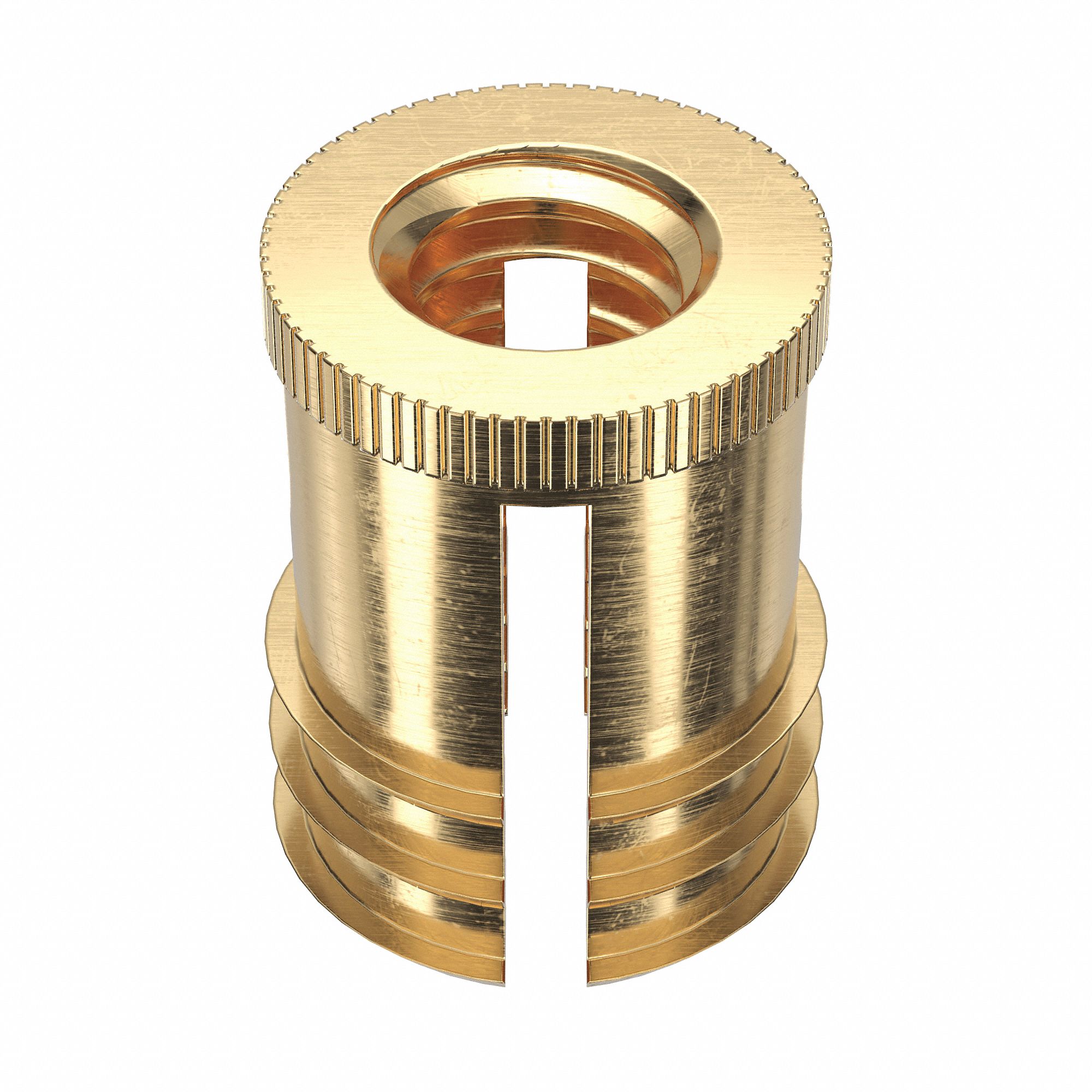 1/4"-20 Thread Size, 9/16 in Overall Lg, Finsert - 4ZU52|370-4-BR-PK25 ...