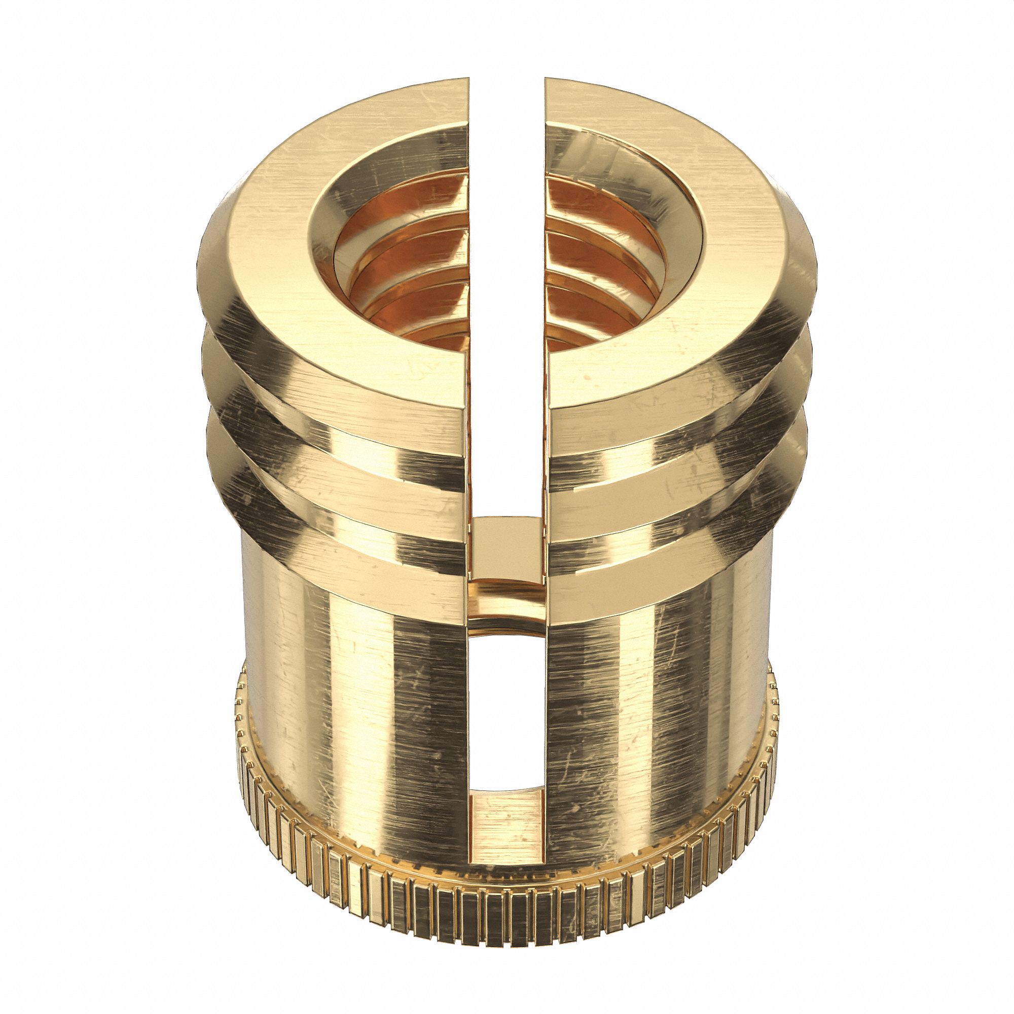 5/16"-18 Thread Size, 9/16 in Overall Lg, Finsert - 4ZU53|370-5-BR-PK5 ...