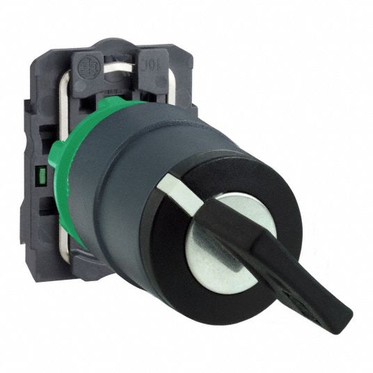 SCHNEIDER ELECTRIC, 2 Position, 22 mm Panel Mounting Size, Selector Switch - 6HL48|XB5AG41 ...