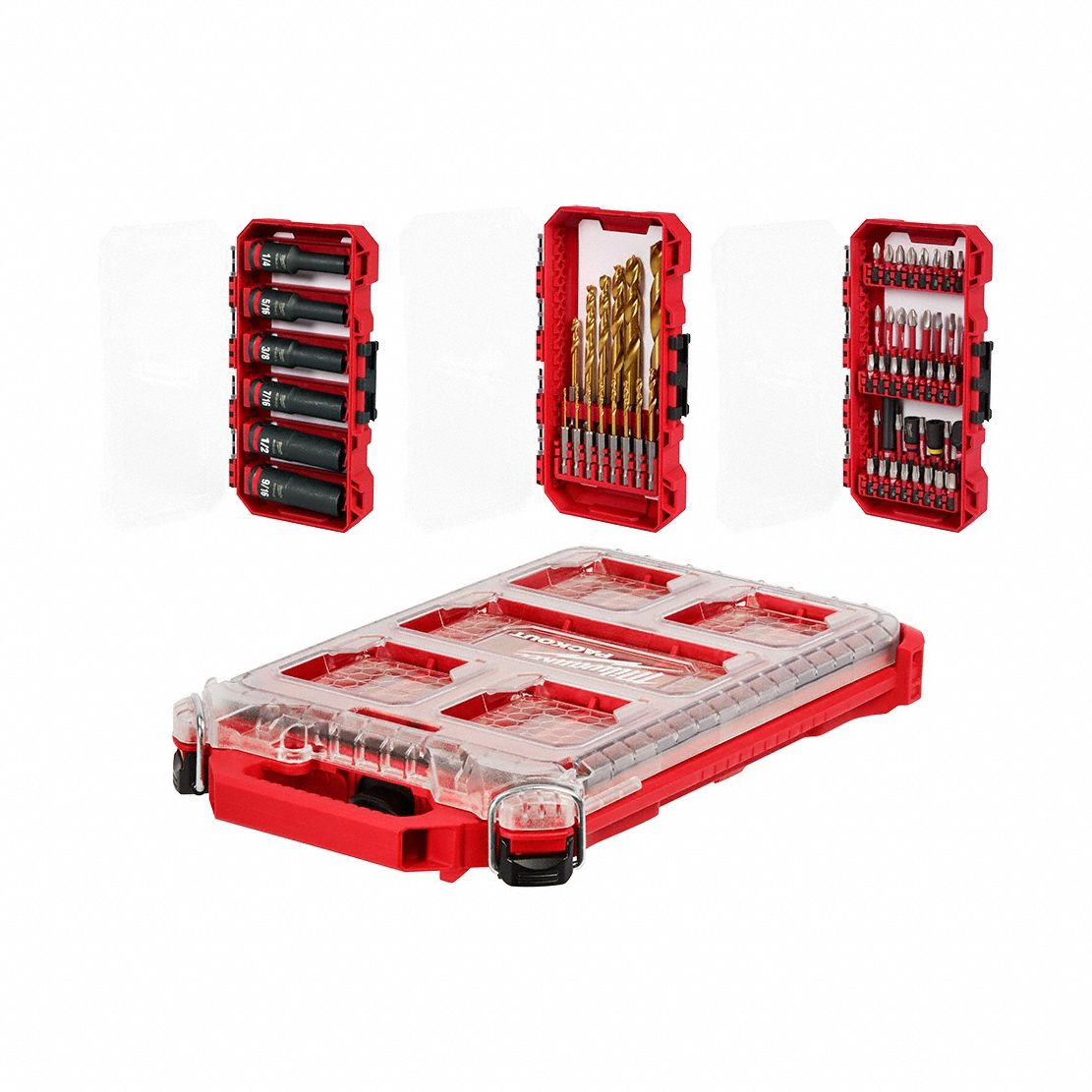 MILWAUKEE, Drill and Driver Bit Set, 60 No. of Pieces, Drill and Driver ...