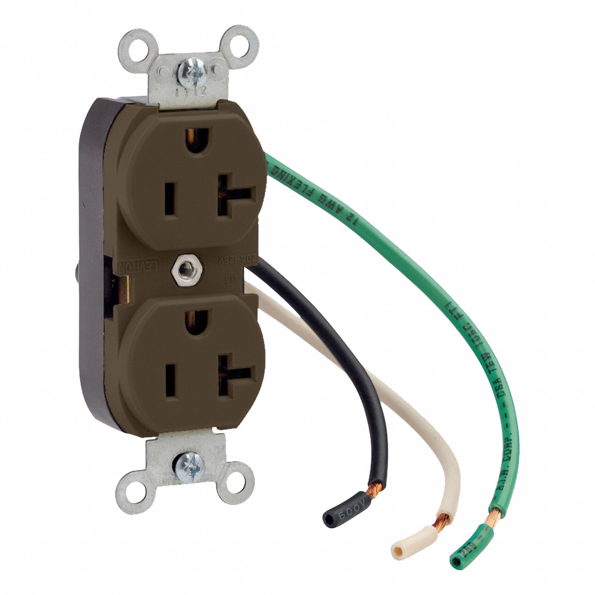 LEVITON, Duplex, 5-20R, Duplex Receptacle Outlet - 879JH4|5340 - Grainger