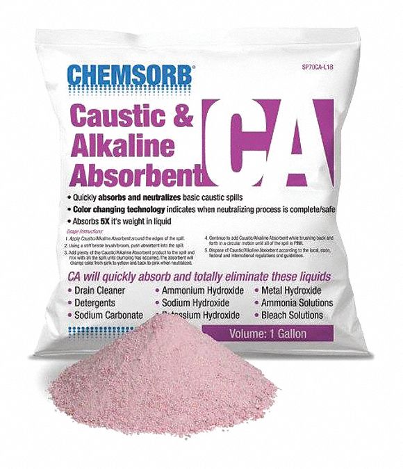 Caustic Neutralizing Absorbent 1Gal Bag - Grainger