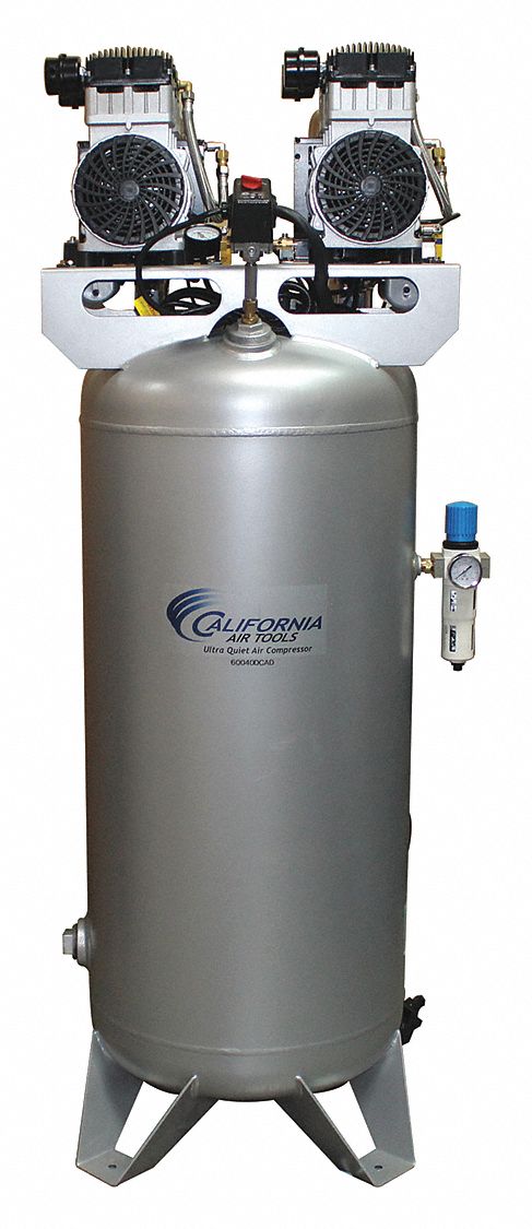 Air Compressor,Auto Drain,220V,4HP,60Gal - Grainger