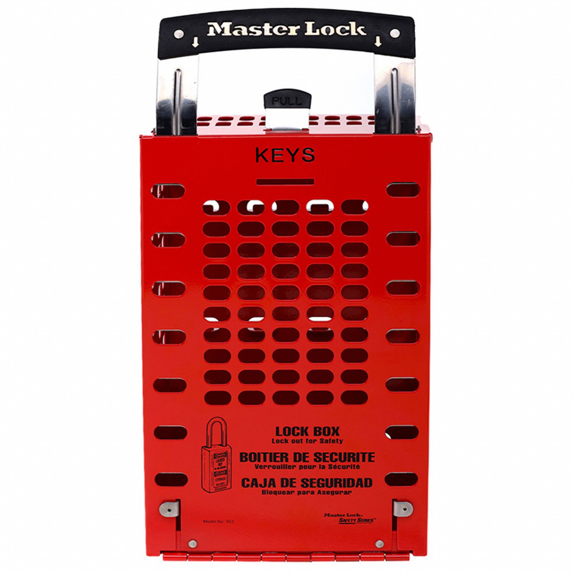 MASTER LOCK 503RED Group Lockout Box,14 Locks Max,Red 2CJL1 71649293023 ...