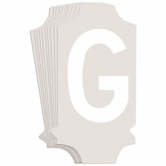 1 in Character Ht, Indoor/Outdoor, Numbers and Letters Labels - 800P58 ...